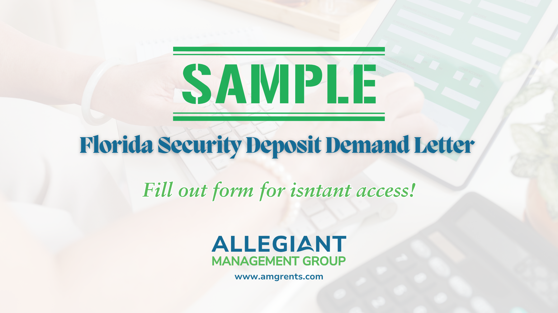 Security Deposit Demand Letter Sample Florida